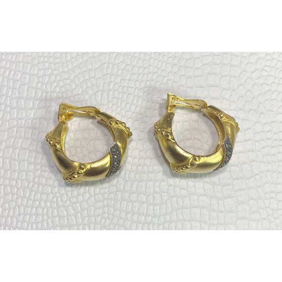 Judith Jack | Jewelry | Vintage Judith Jack Gold Tone Marcasite Hoop ...